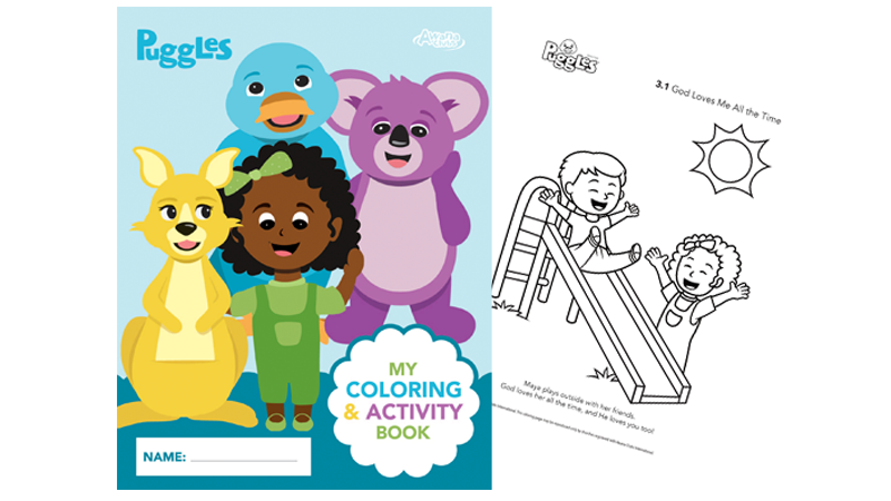 Puggles Coloring and Activity Book - Awana Basics