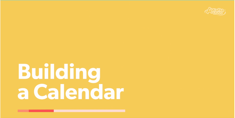 Building Your Calendar Video - Awana Basics